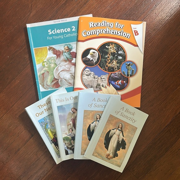 Other | 6 Piece Bundle Catholic Homeschool Books Grade 2 Seton | Poshmark